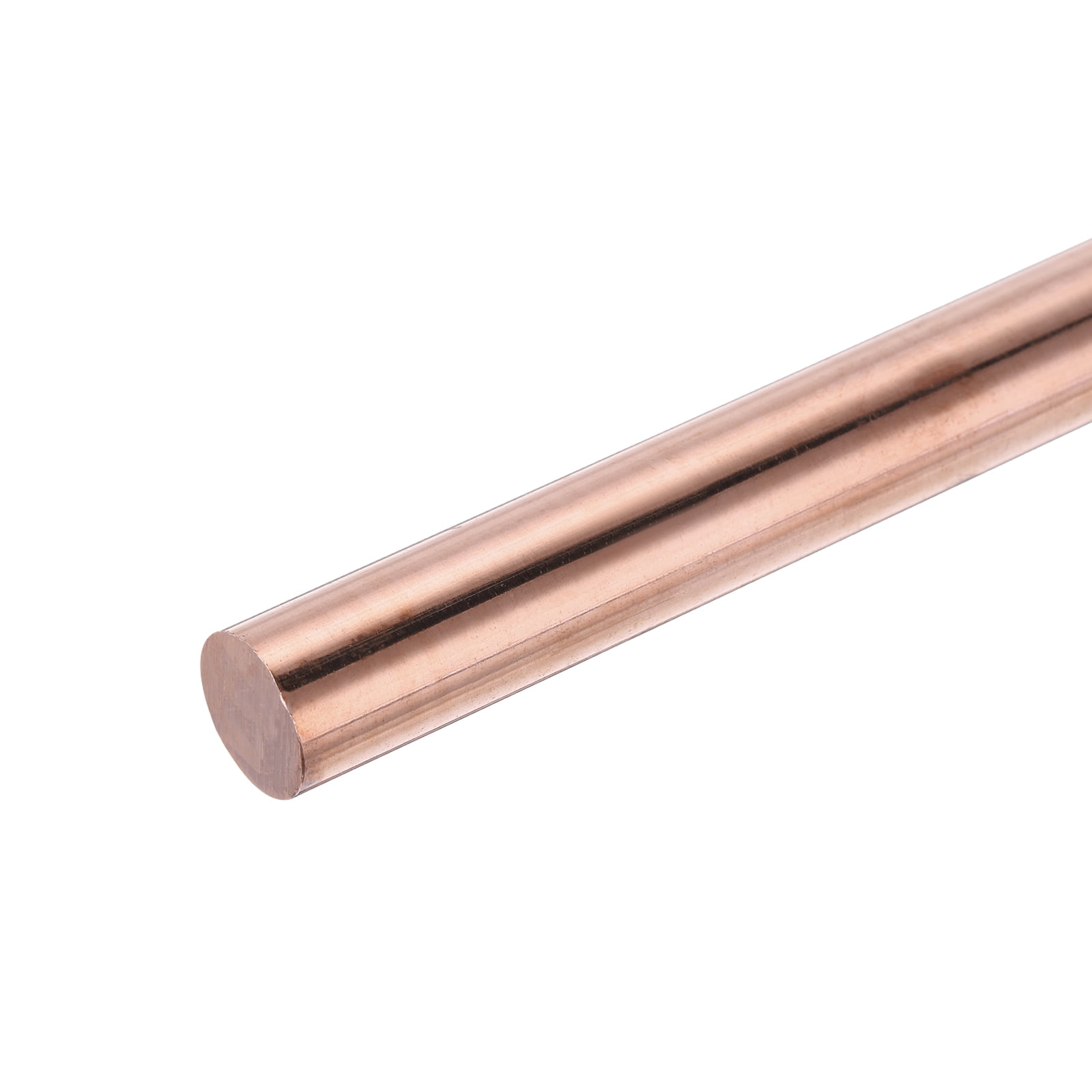 Uxcell Pure Copper Round Rod Diameter Length Solid Copper Rod Lathe Bar ...
