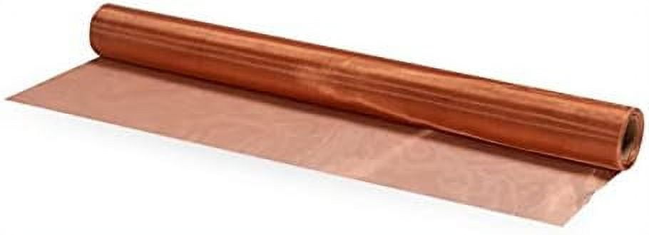 Metro Screenworks Pure Copper Mesh Screen - (48 in x 25 ft) for Home ...
