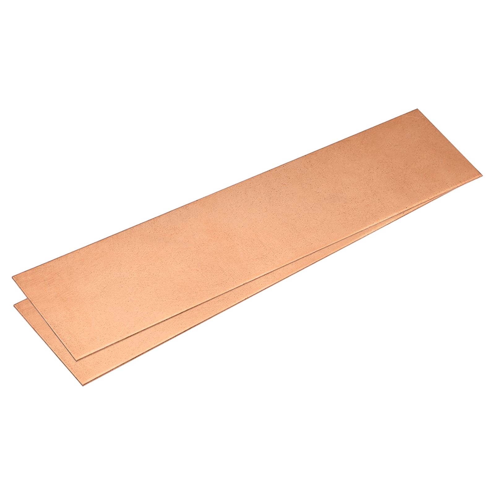 Pure Copper Sheet, 2pcs 8" x 2" x 0.024" 22 Gauge T2 Copper Metal Plate ...