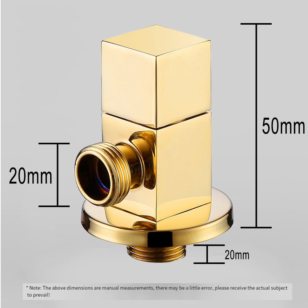 Pure Copper Triangle Valve Toilet Angle Valve Water Heater 1/4 Inch ...