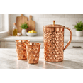 Pure Copper Water Jug with 2 Glasses | Ayurvedic Healthy Drinkware Set ...