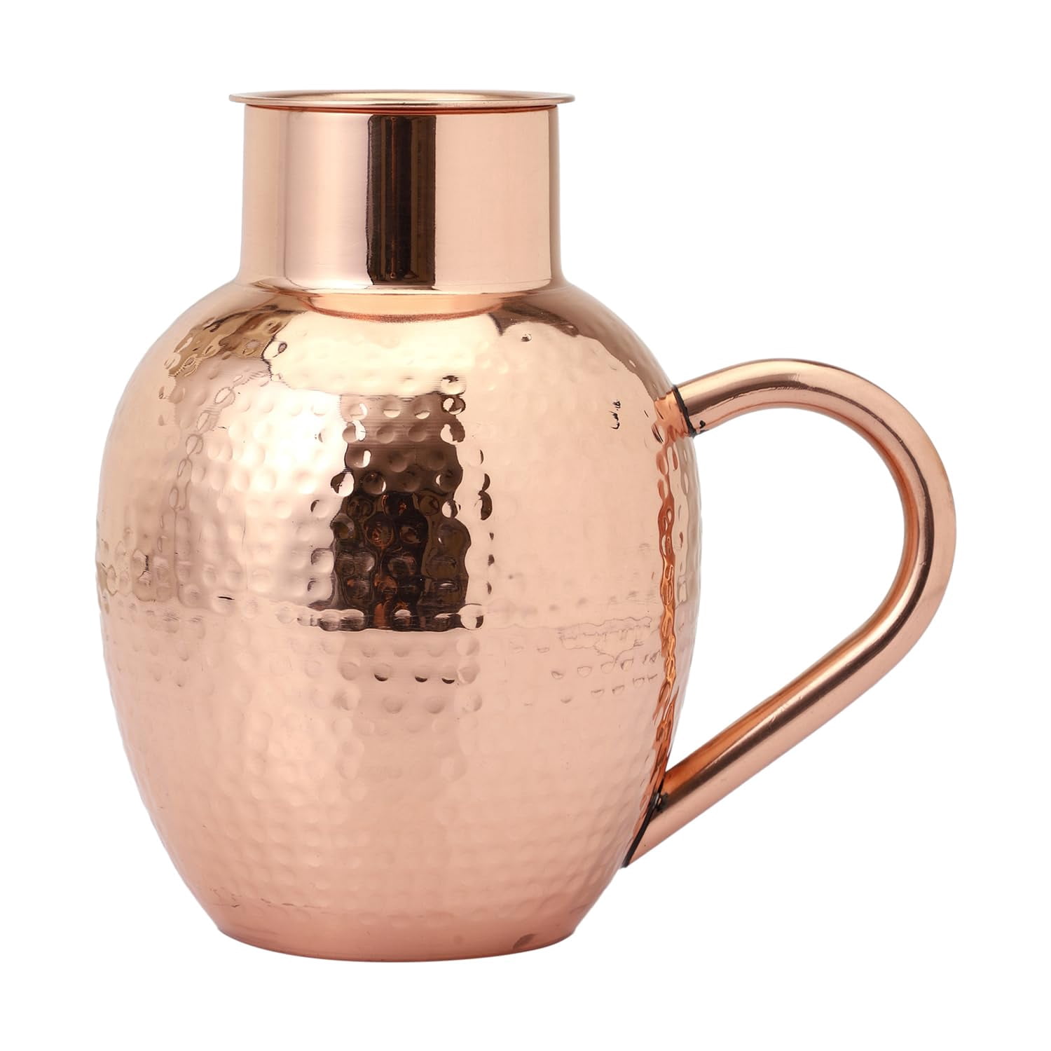 Pure Copper Water Jug with Bowl, Heavy Duty Copper Pitcher for Ayurveda ...