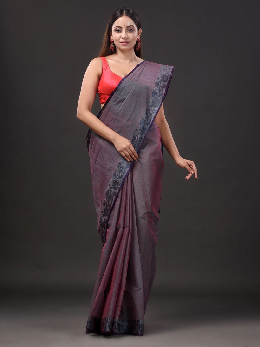 Pure Cotton Taant Saree - 25201588 - Walmart.com
