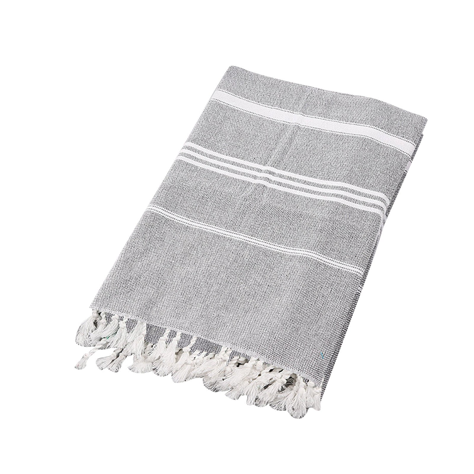 Pure Cotton Turkish Non Stick Sand Tassel Beach Towel Adult Outdoor ...