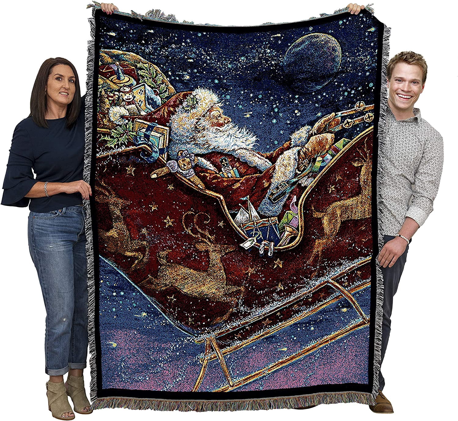 Pure Country Weavers Christmas Midnight Ride Blanket by Donna Race ...