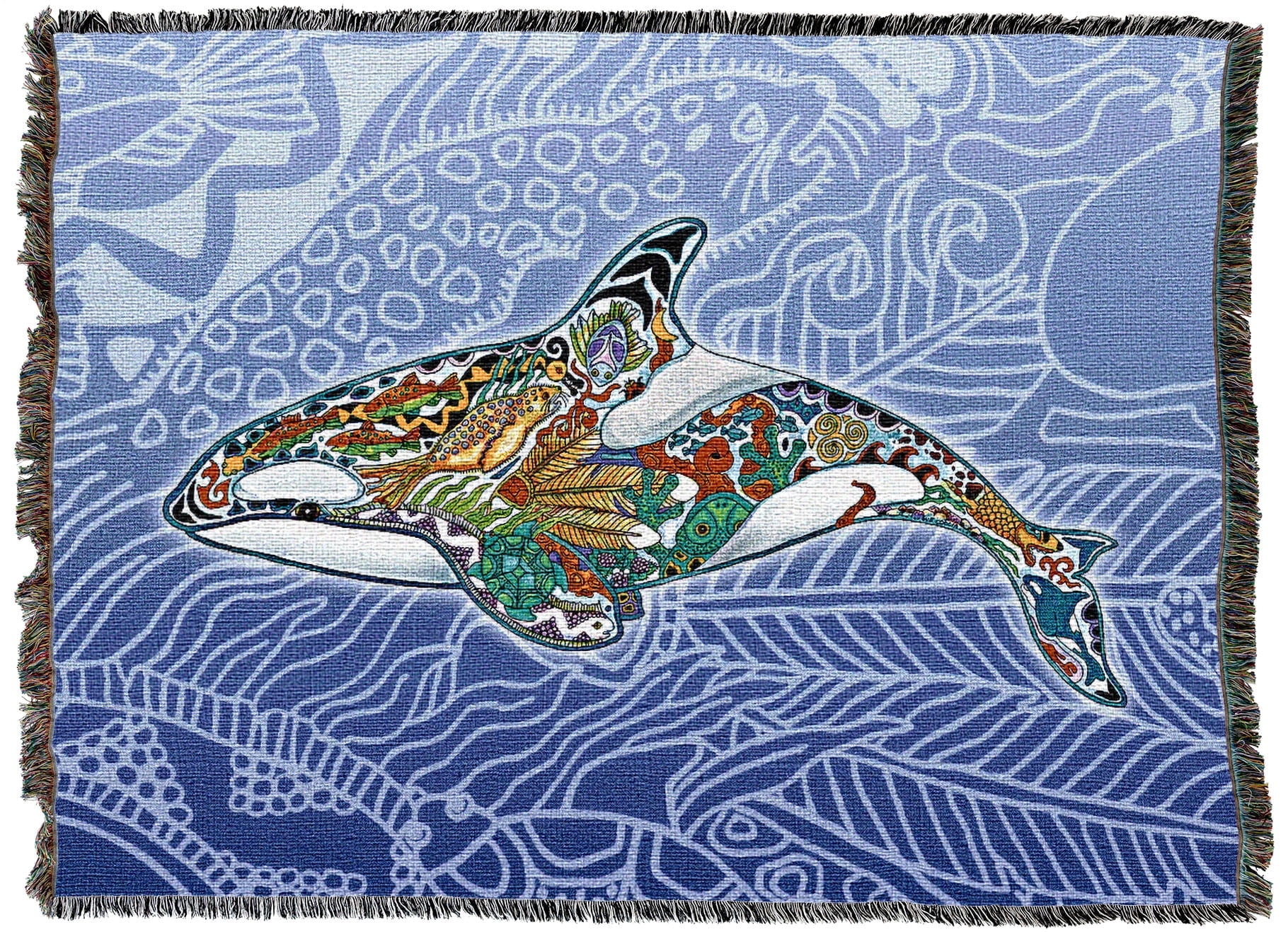 Pure Country Weavers Granny Orca Blanket Animal Spirits Totem by Sue ...