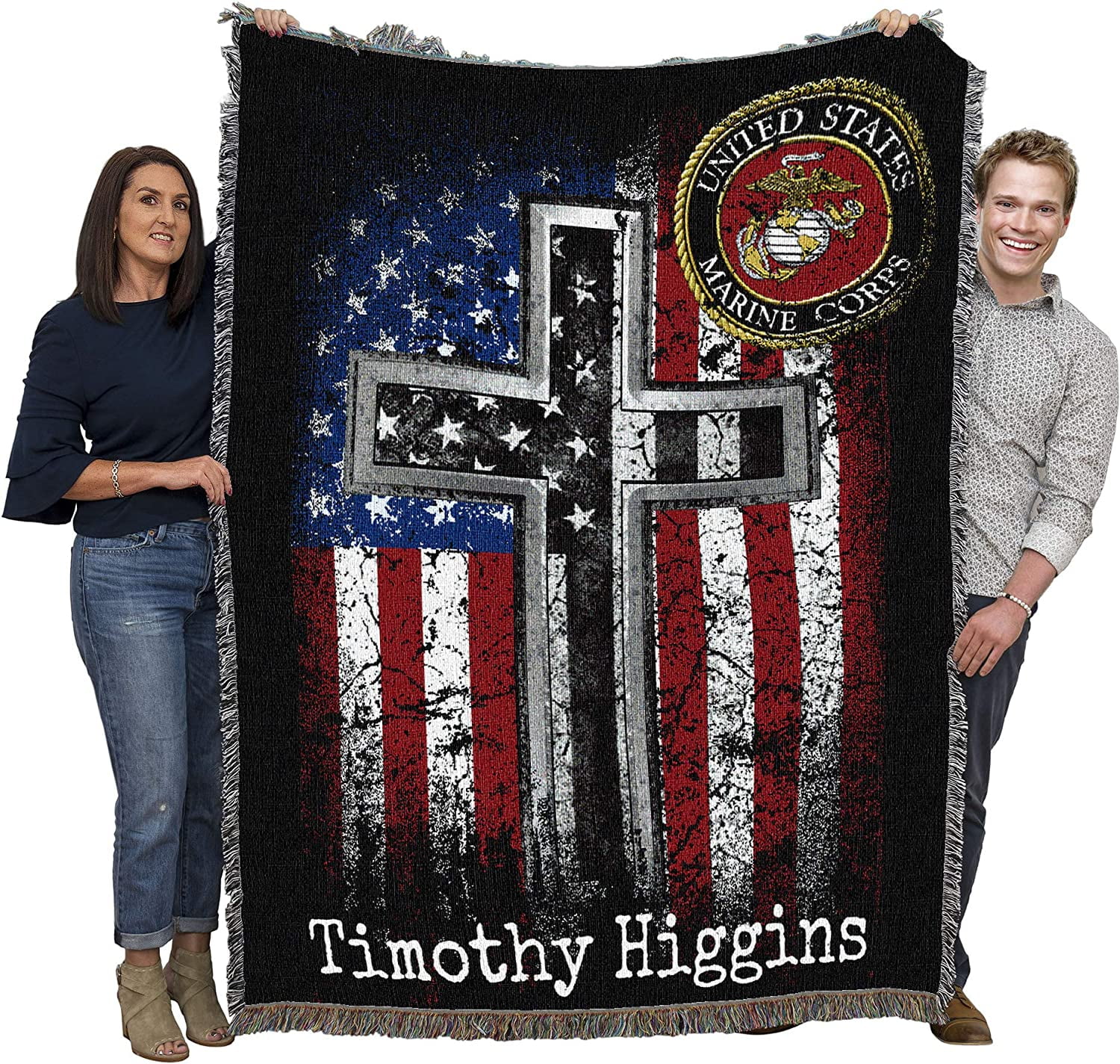 Pure Country Weavers US Marine Corps - Faithful Flag Blanket ...