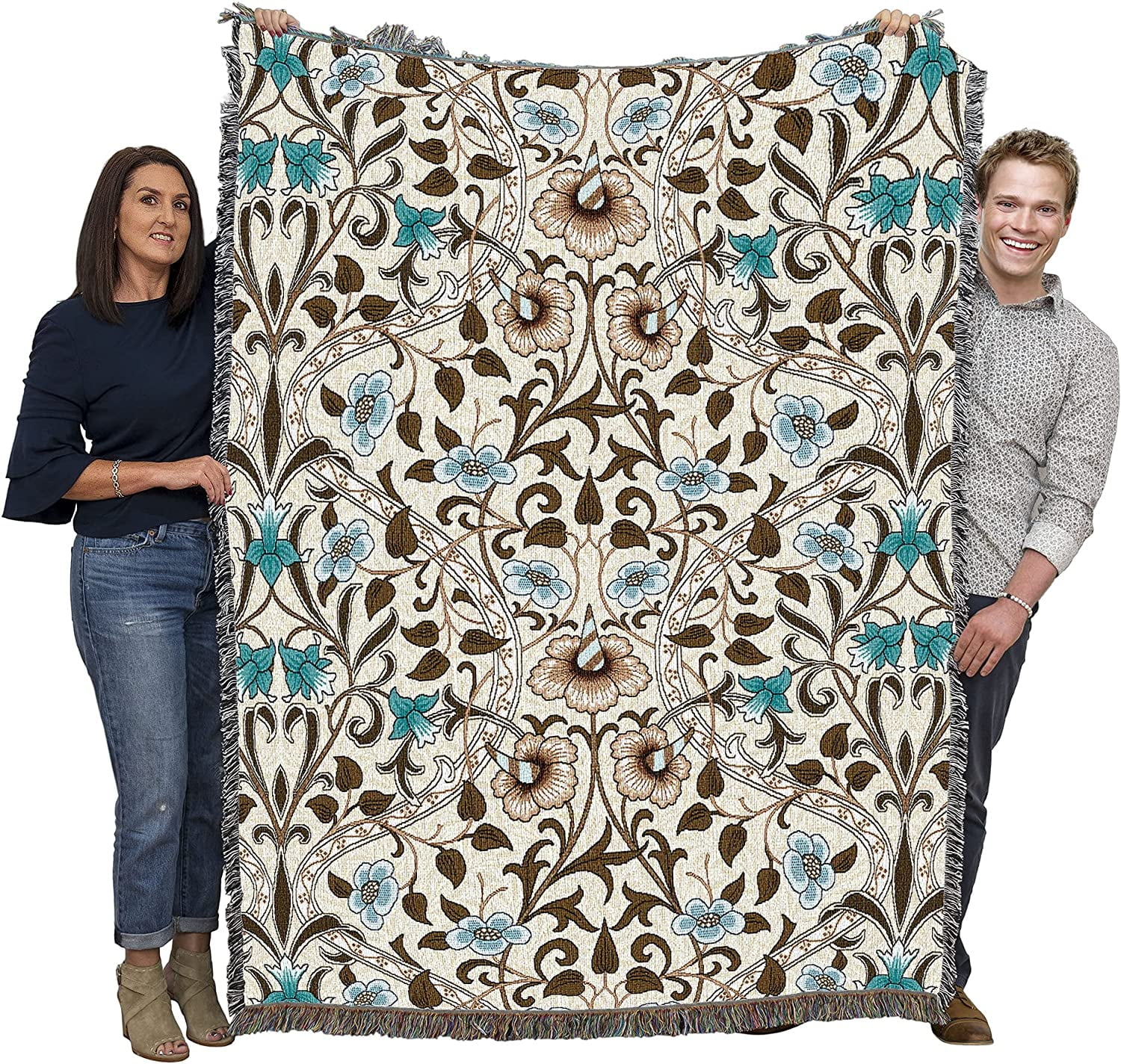 Pure Country Weavers William Morris Daffodil Wheat Blanket - Arts & Crafts - Gift Tapestry Throw ...