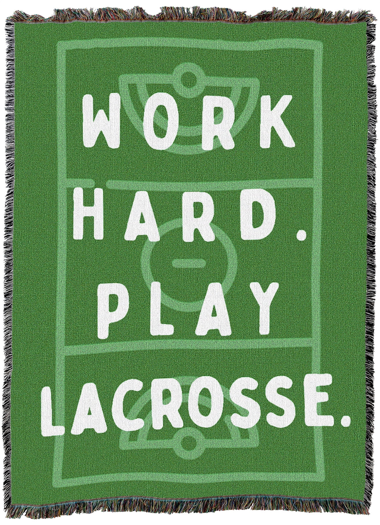 Pure Country Weavers Work Hard Play Lacross Large Tapestry Throw Woven ...