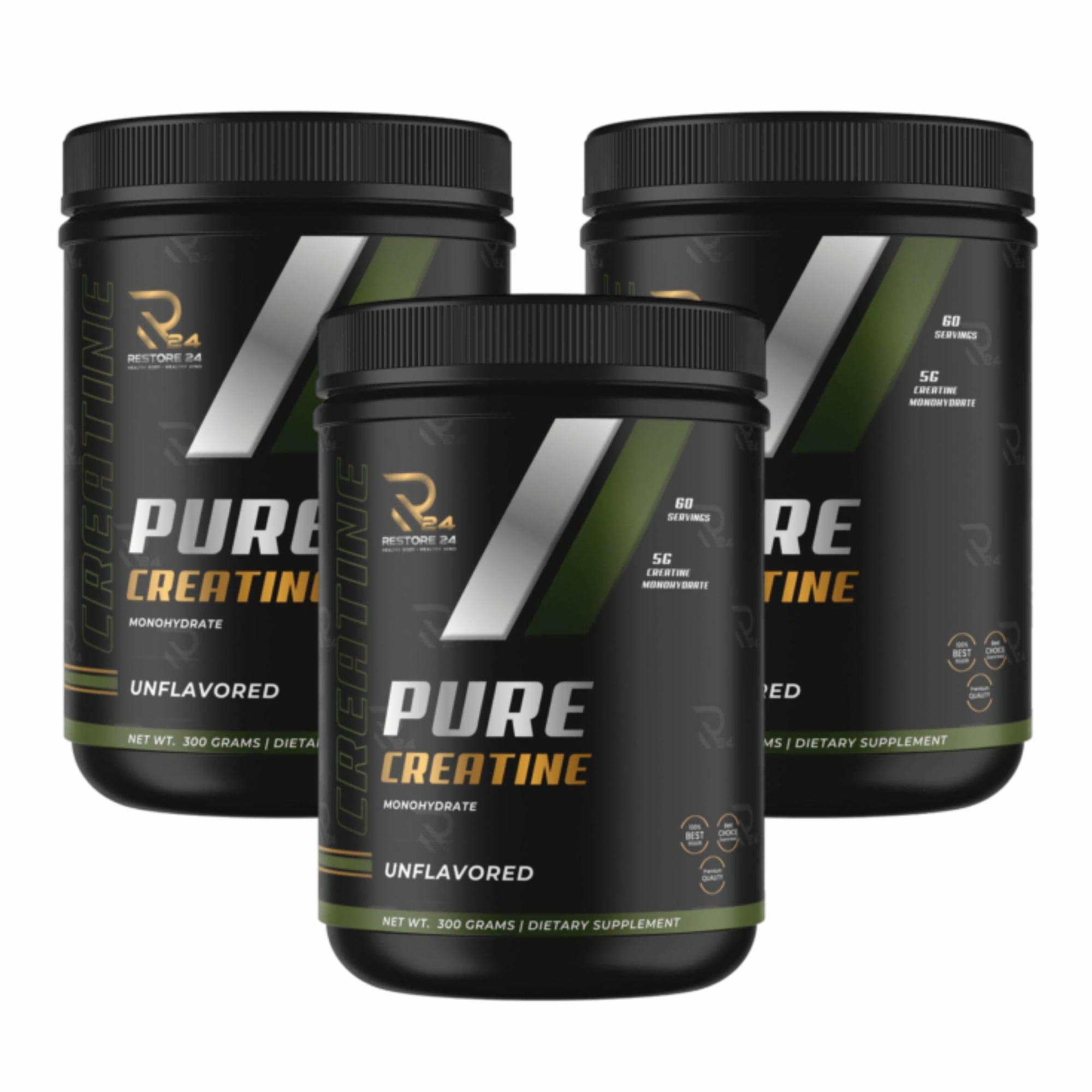 Pure Creatine Monohydrate - Unflavored Vegan Creatine Powder for Pre ...