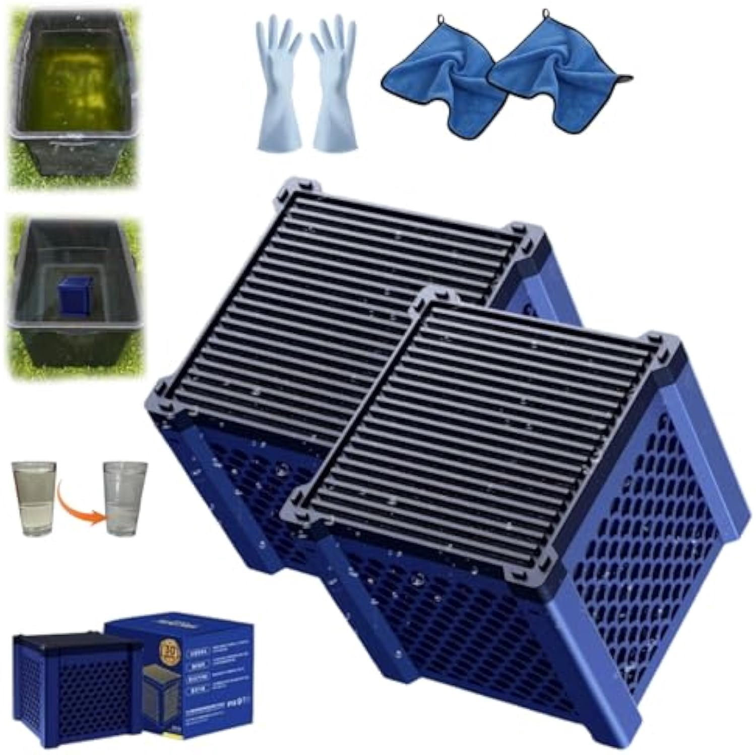 Pure Cube Water Trough Filter 2.0, Eco-Aquarium Water Trough Purifier ...