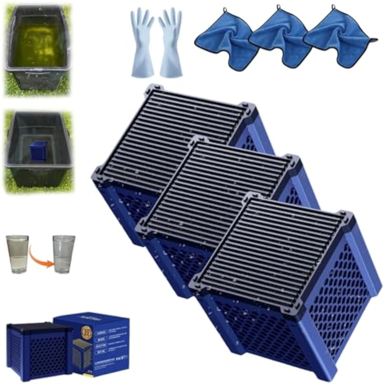 Pure Cube Water Trough Filter 2.0, Eco-Aquarium Water Trough Purifier ...