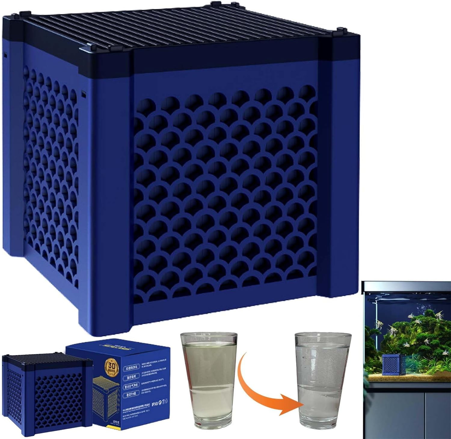 Pure Cube Water Trough Filter 2.0, Eco-Aquarium Water Trough Purifier ...