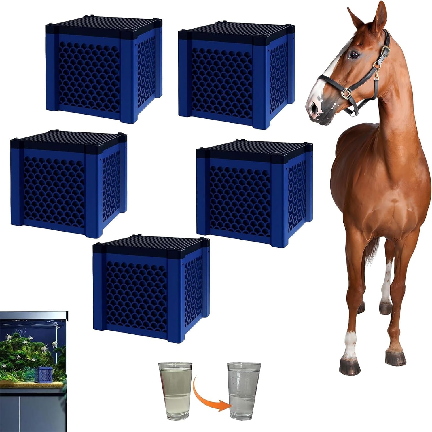 Pure Cube Water Trough Filter 2.0, Eco-Aquarium Water Trough Purifier ...