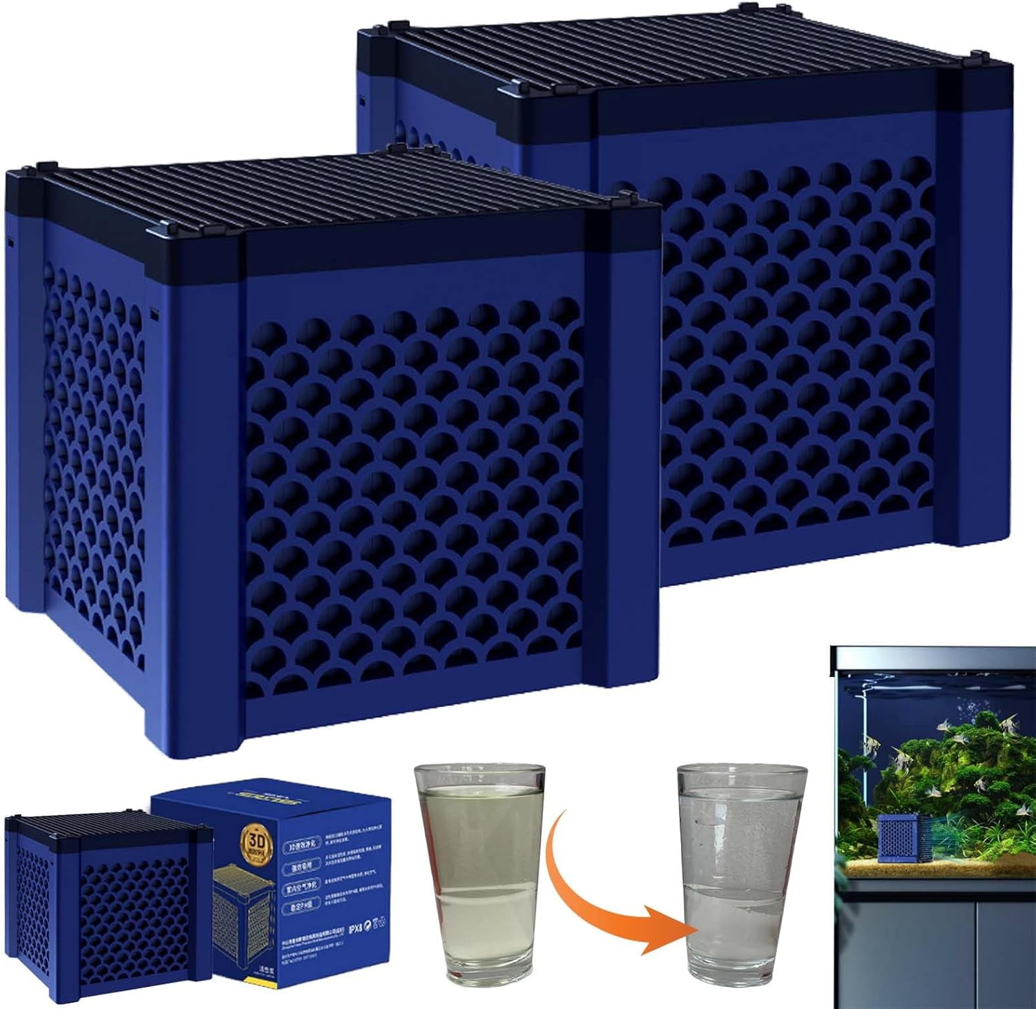 Pure Cube Water Trough Filter, Water Trough Purifier Cube, Activated ...