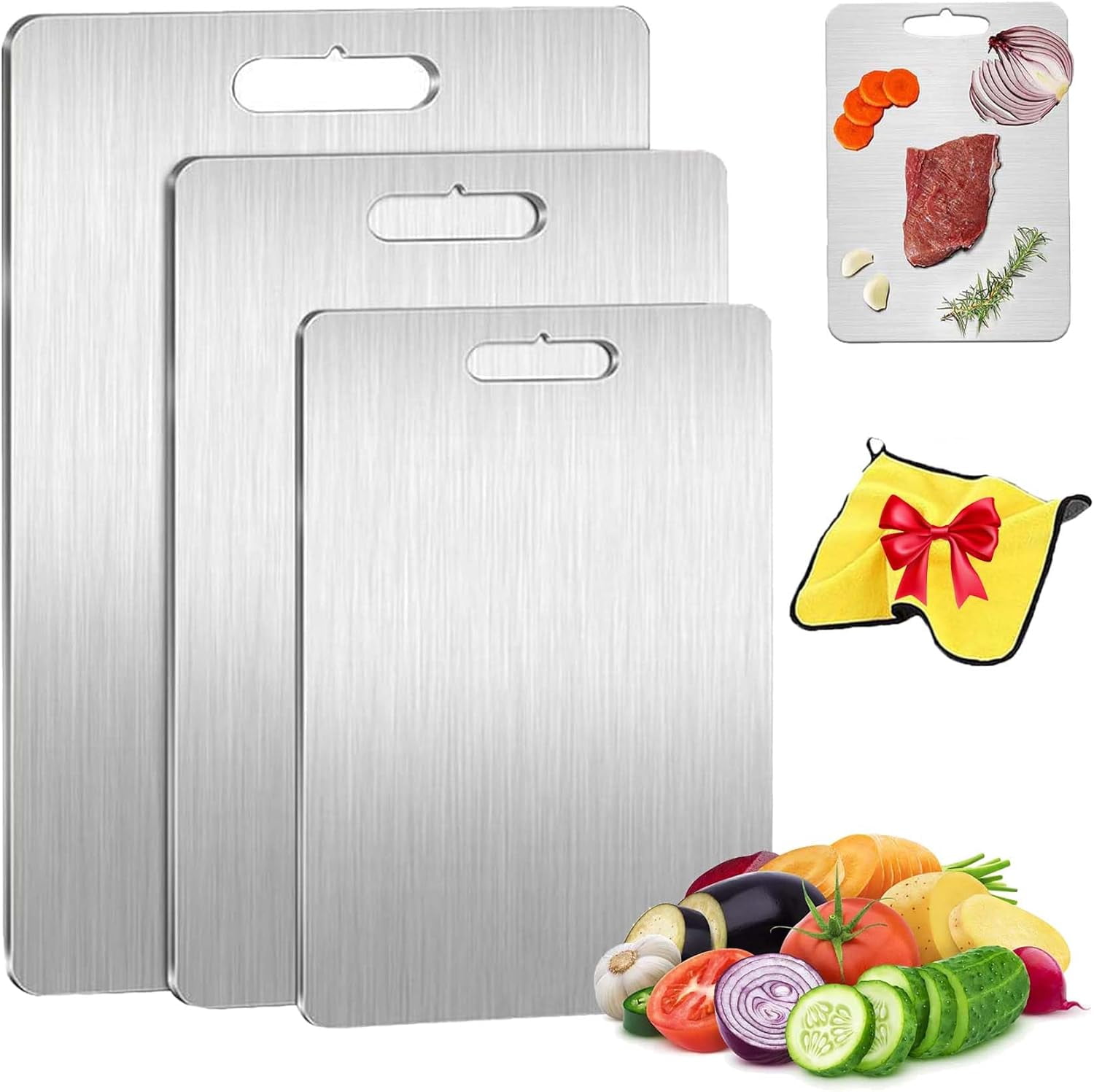 Pure Cut Titanium Cutting Board, 2025 NEW Purecut Titanium Cutting ...