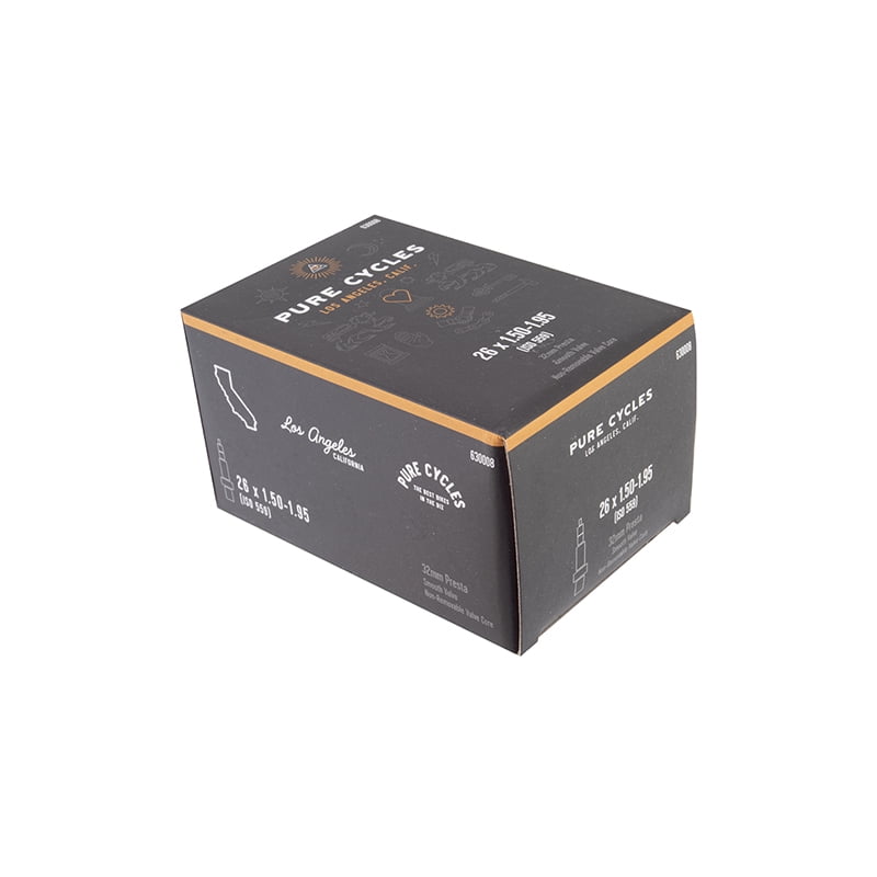 Pure Cycles Standard Presta Valve Tubes 26x1.50-1.95 PV 32mm 0d ...