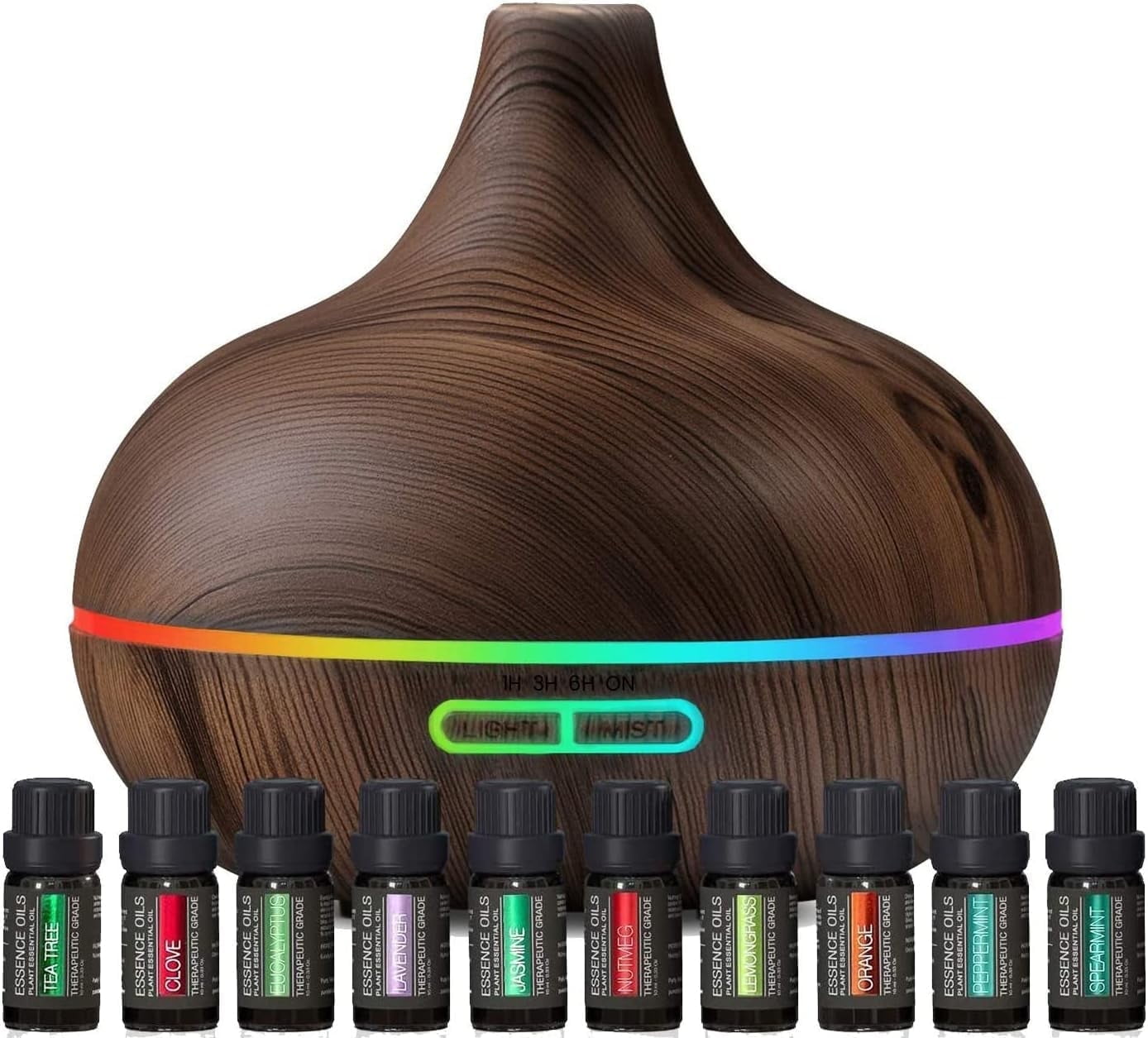 Pure Daily Care Natural Aromatherapy Essential Oil Diffuser Kit - 10 ...