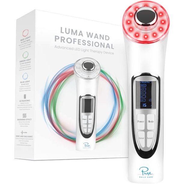 Pure Daily Care Luma Wand Professional - Advanced 5-in-1 Skin LED Light ...