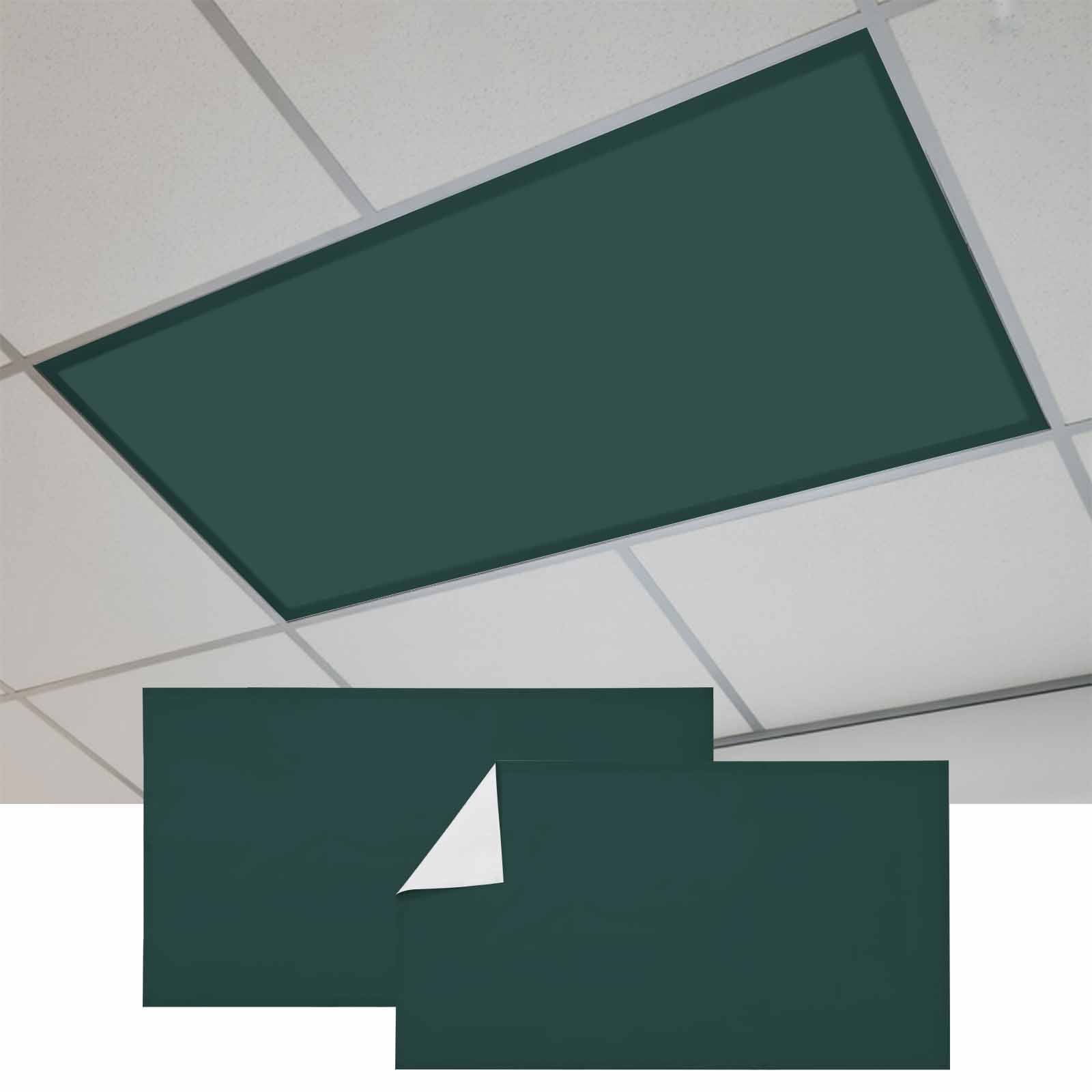 Pure Dark Green Fluorescent Light Covers, Simple Solid Color Magnetic ...