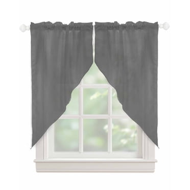 Teal Eucalyptus Leaves Swag Valances for Windows, Spring Floral Summer ...