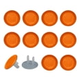 Pure Dark Orange Color Pattern Outlet Plug Covers - 12/24 Pack Safety ...