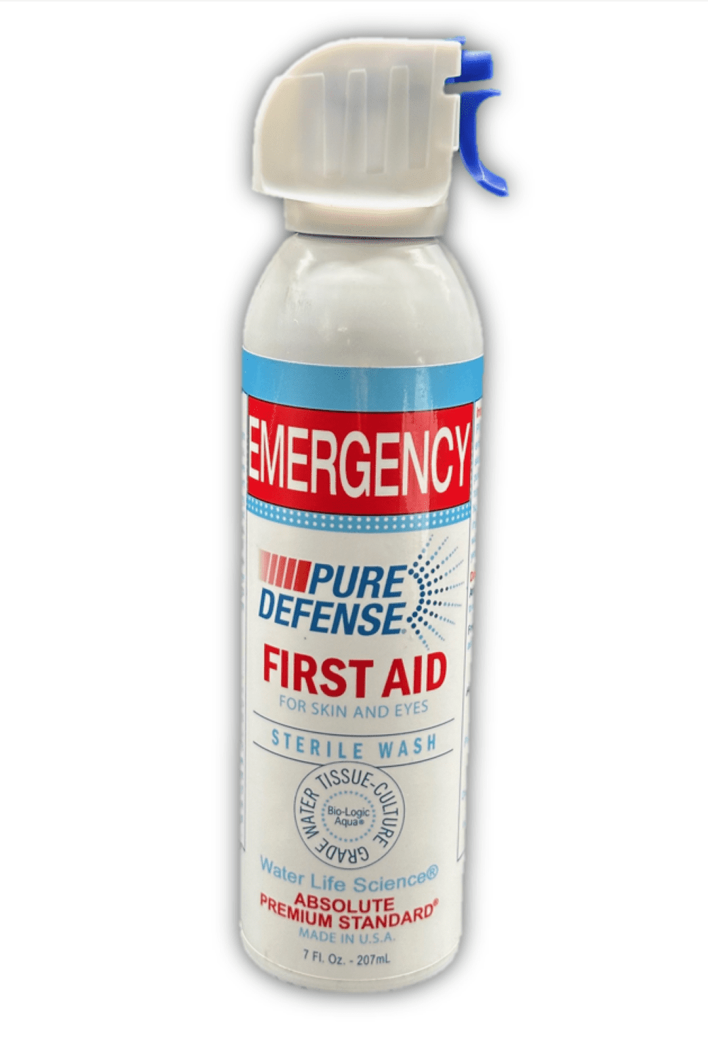 Pure Defense Emergency First Aid Eye & Skin Wash, 7 fl oz, Sterile ...
