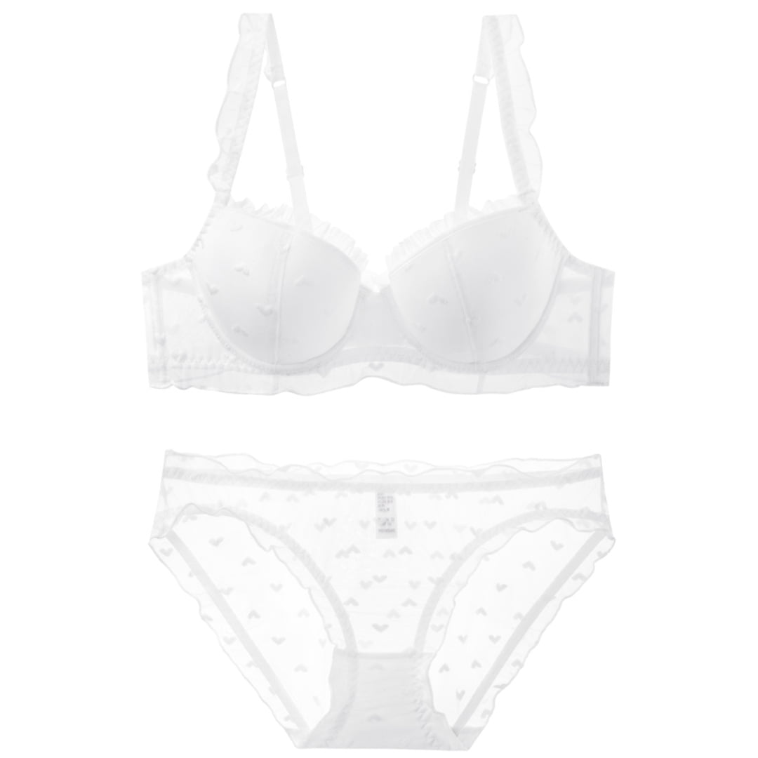 HHH Pure Desire French Underwear Lace Wavy Edge Sweet Loving Heart ...