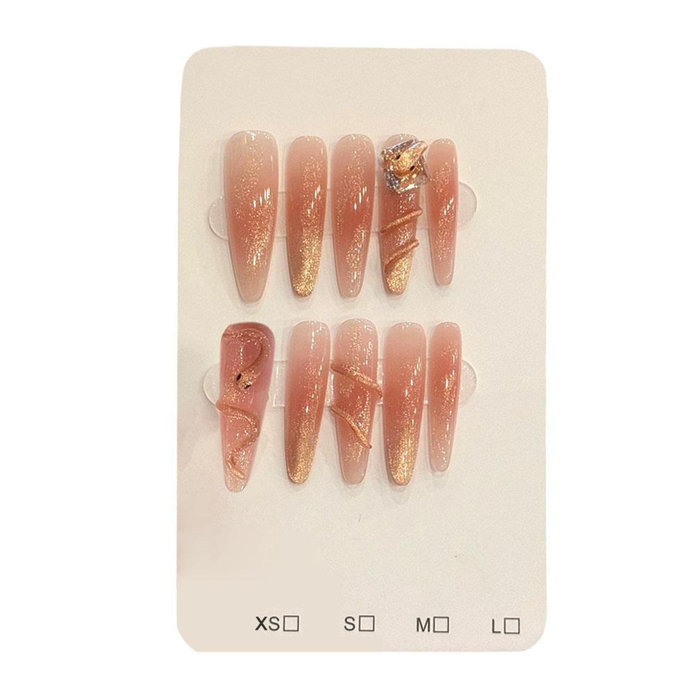 Pure Desire Wind Fine Flash Snake Pack Diamon d Handmade Wearing Nail ...
