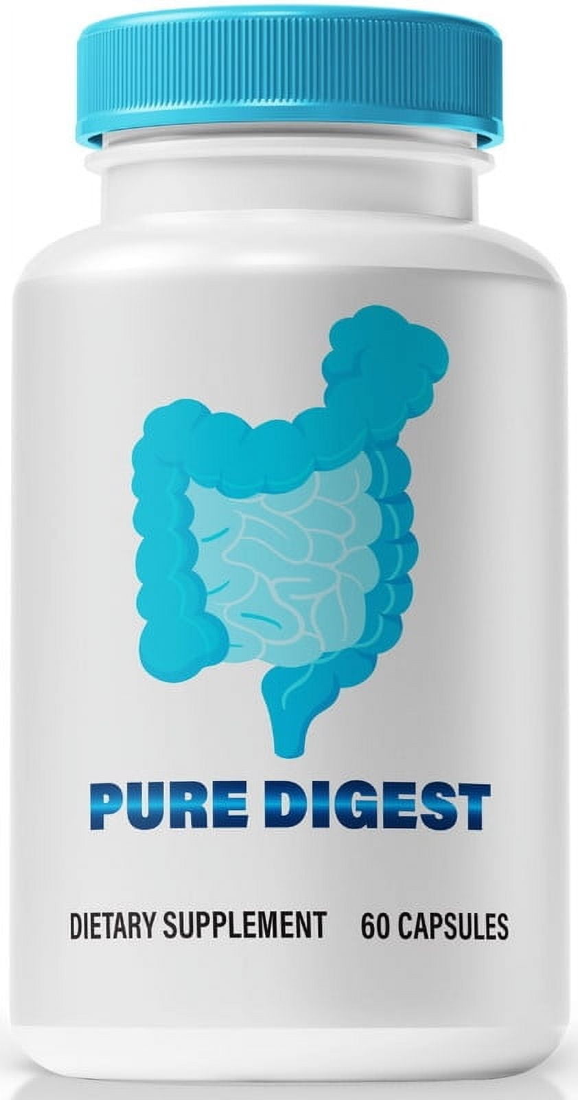 Pure Digest Capsules, Premium All-Natural Formula Supplement for Gut ...