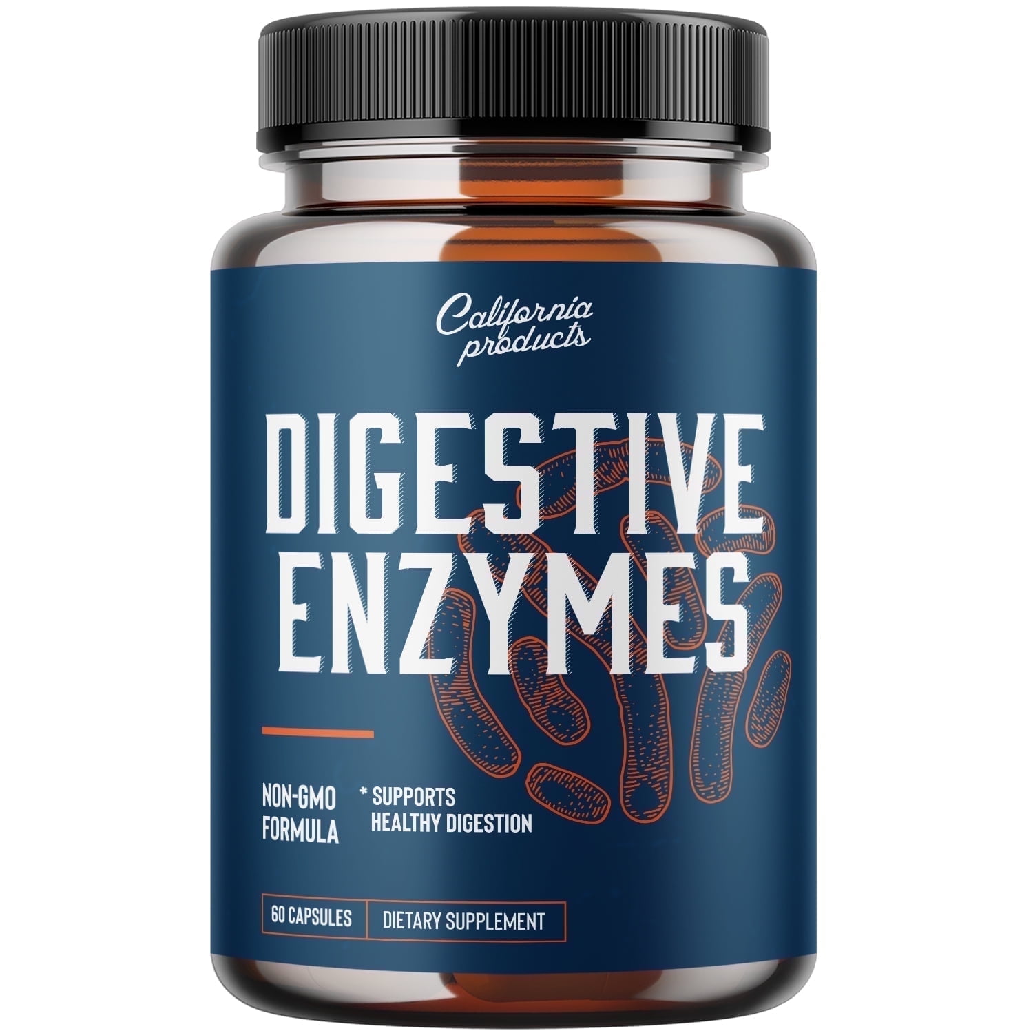 Pure Digestive Enzyme Capsules with Lipase Amylase Protease - Aids ...
