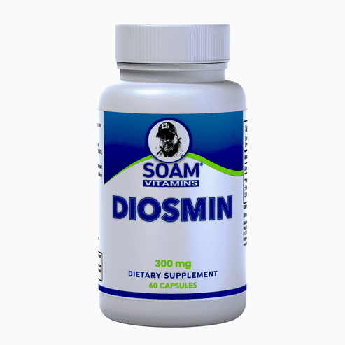 Pure Diosmin 300 mg - Varicose Veins Treatment for Legs - Blood ...