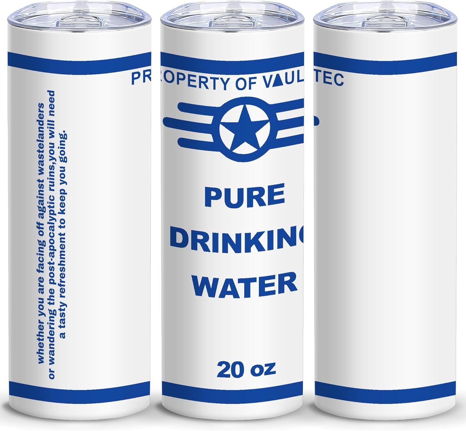 TSLOVER Pure Drinking Water Skinny Tumbler,Personalized Gifts for ...