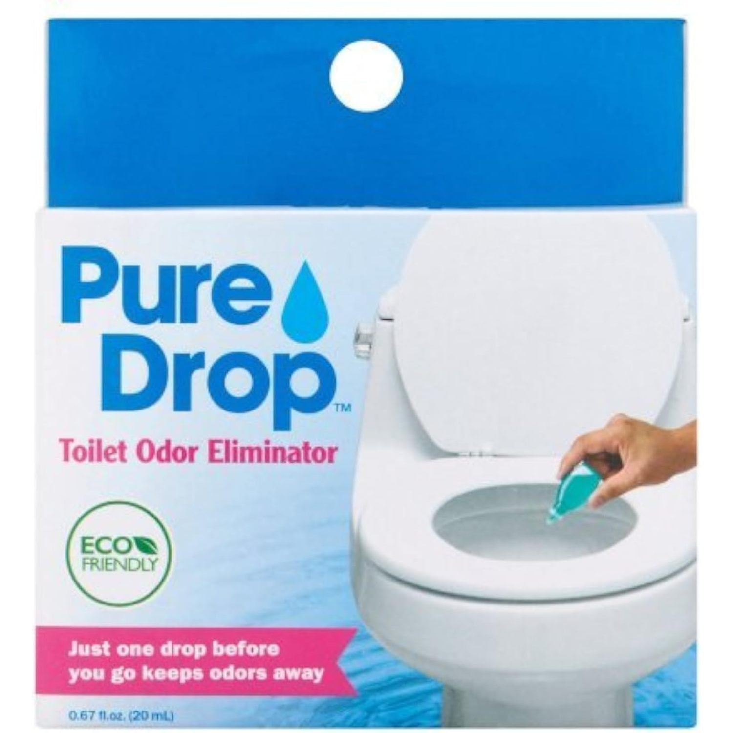 Pure Drop Toilet Odor Eliminator, 0.67 Fl Oz (Pack of 2) - Walmart.com