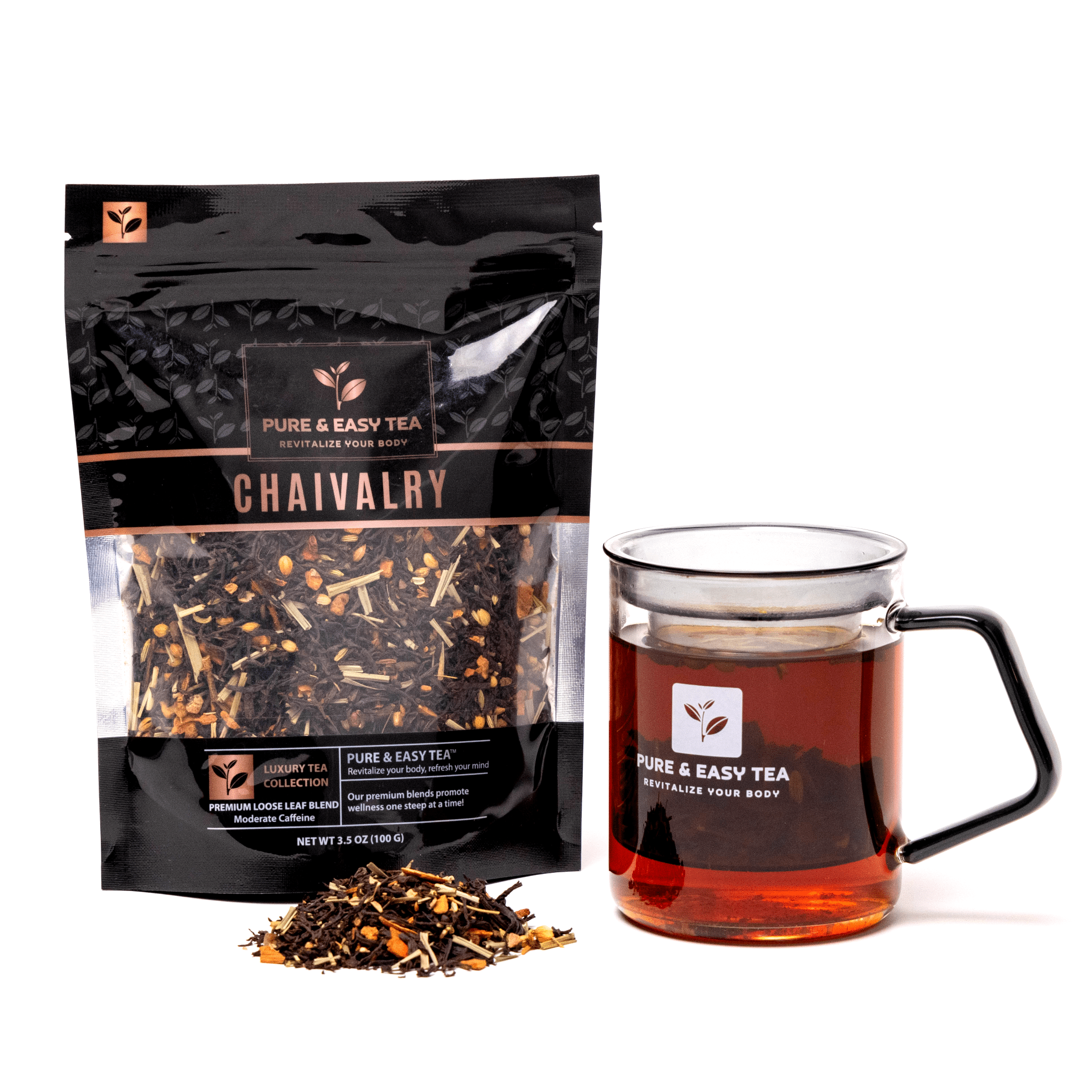 Pure And Easy Tea, Signature Masala Chai Black Tea Blend, Strong ...