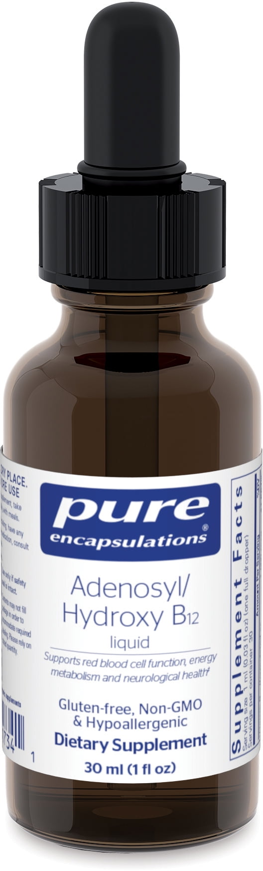 Pure Encapsulations Adenosyl/Hydroxy B12 | Vitamin B12 Yeast-Free for ...