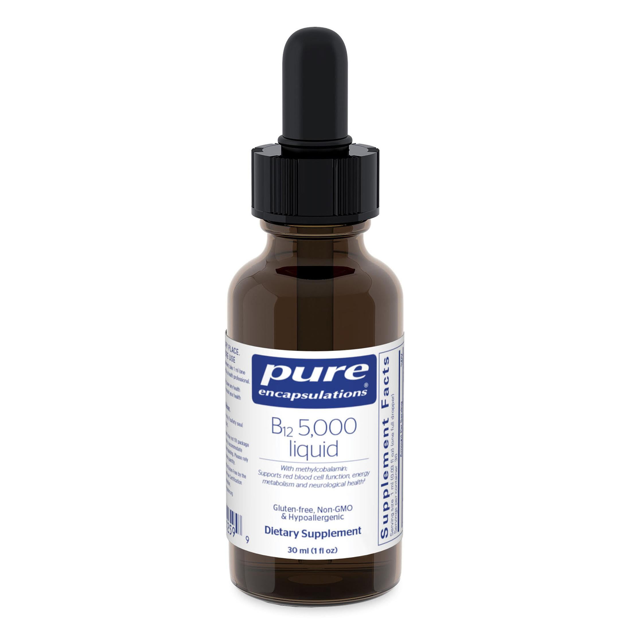 Pure Encapsulations B12 5,000 Liquid - Vitamin B12 Methylcobalamin ...