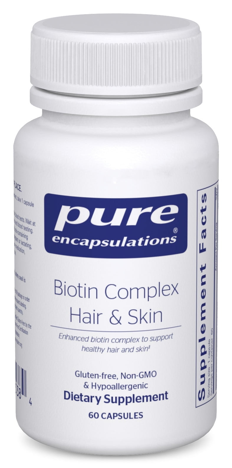 Pure Encapsulations Biotin Complex Hair & Skin | Biotin Complex for ...