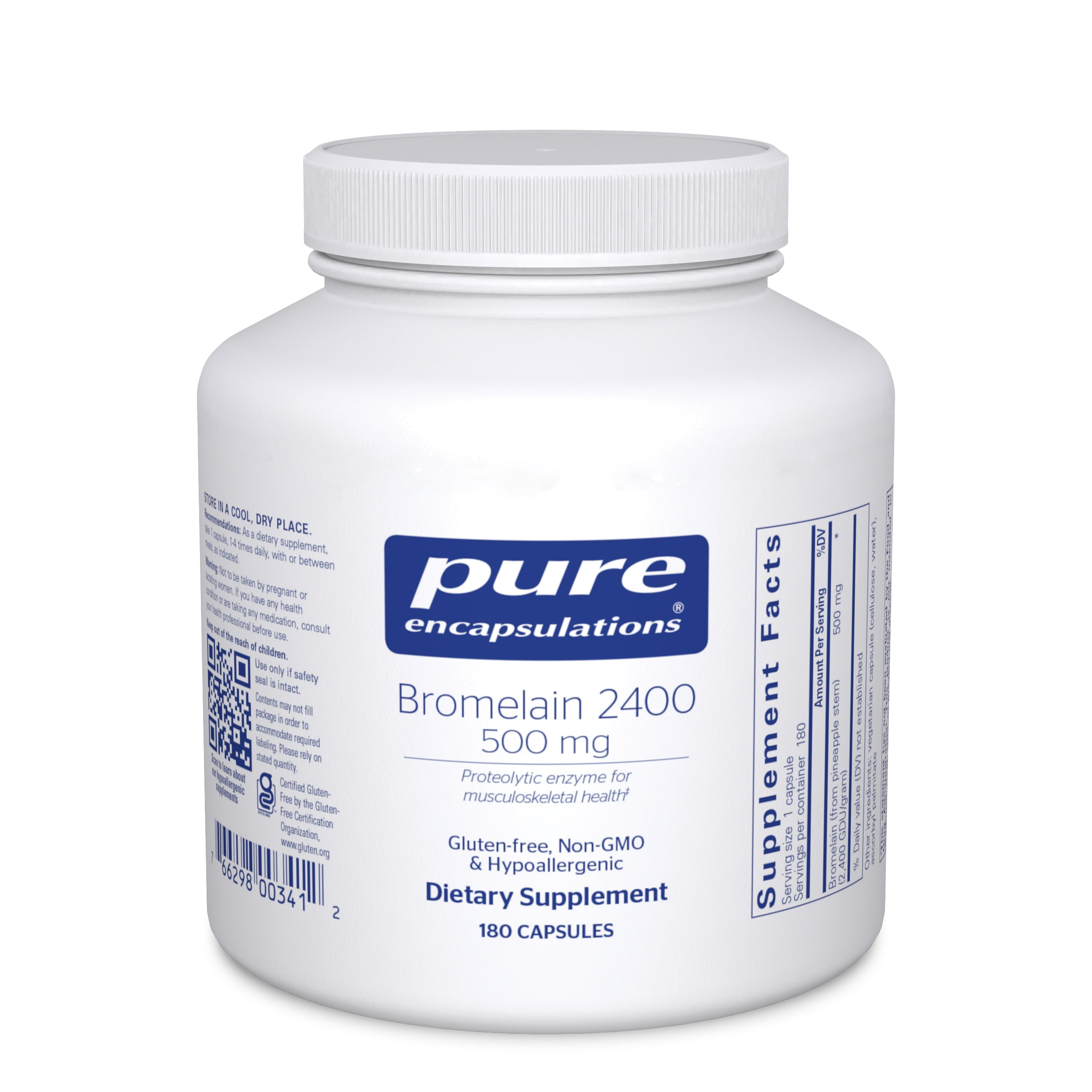 Pure Encapsulations Bromelain 2400 500 mg - For Digestive Support ...