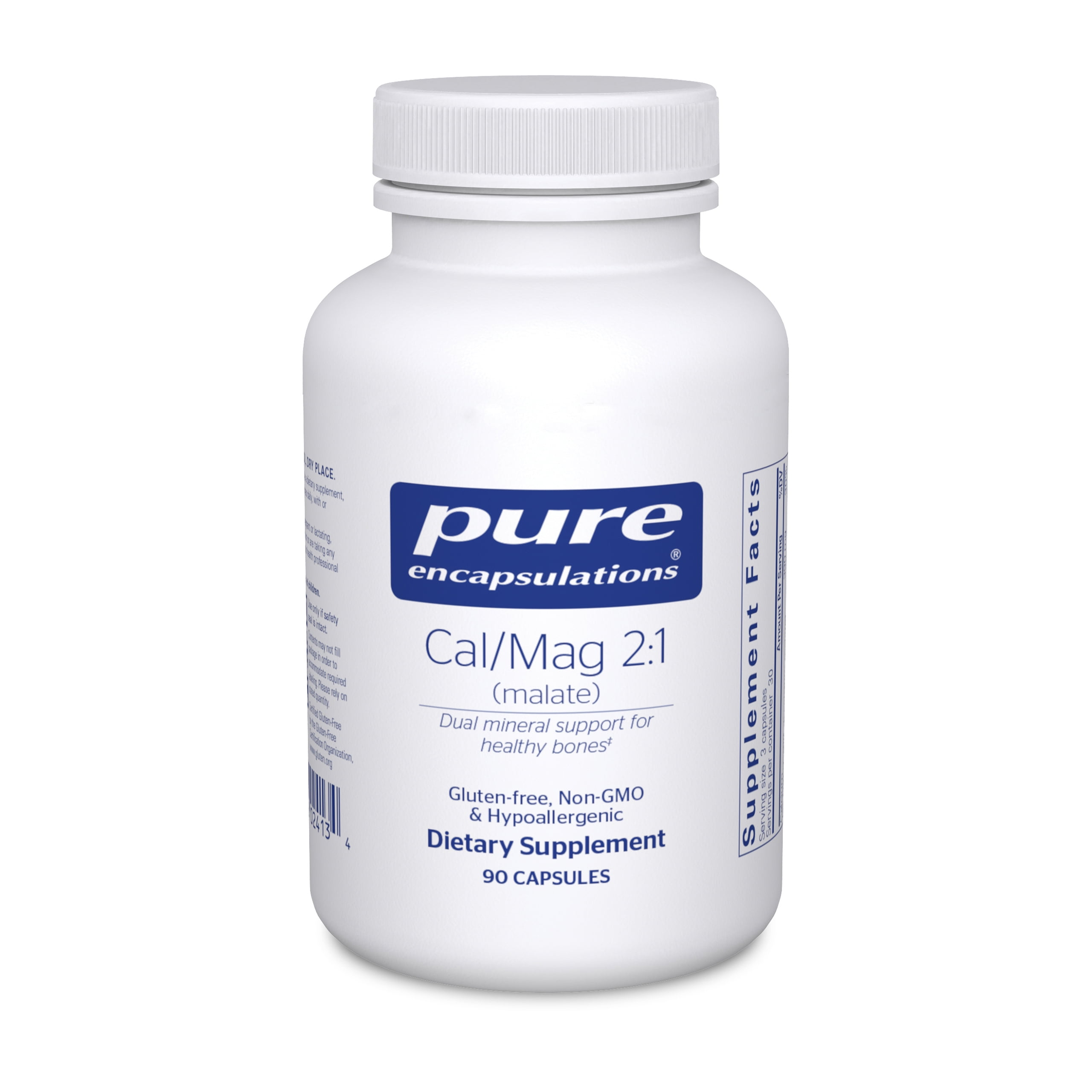 Pure Encapsulations Cal/Mag (Malate) 2:1 - Calcium & Magnesium (Malate ...