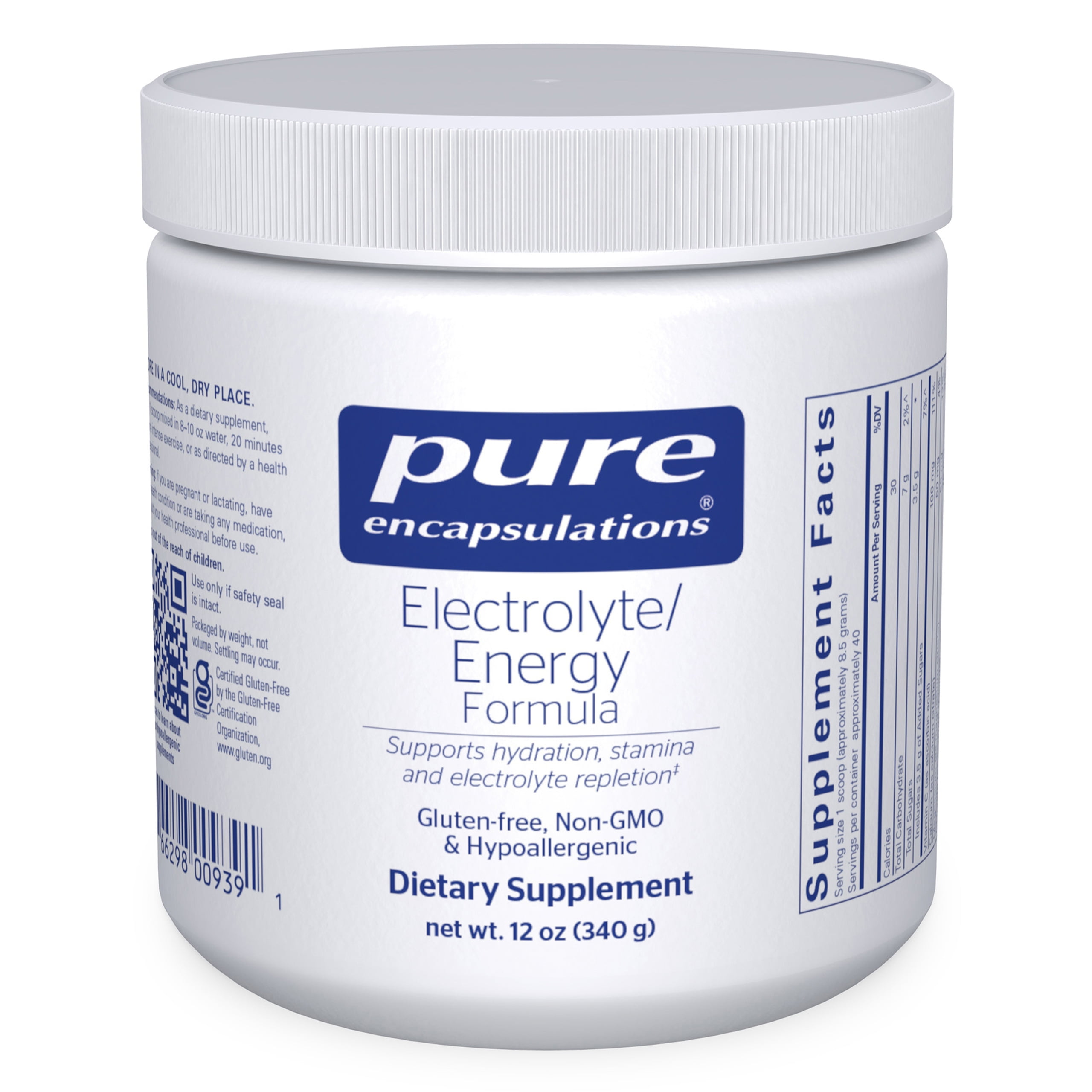 Pure Encapsulations Electrolyte Energy Formula | Hydration Supplement ...