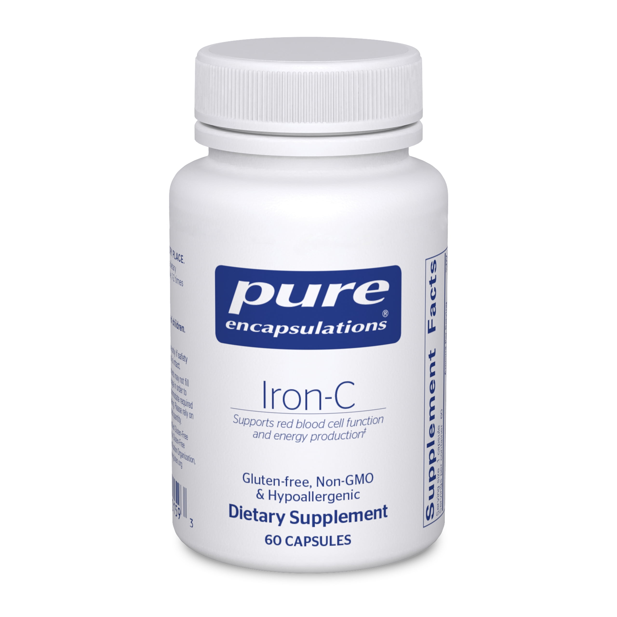 Pure Encapsulations Iron-C | Iron & Vitamin C for Muscle, Energy, Red ...