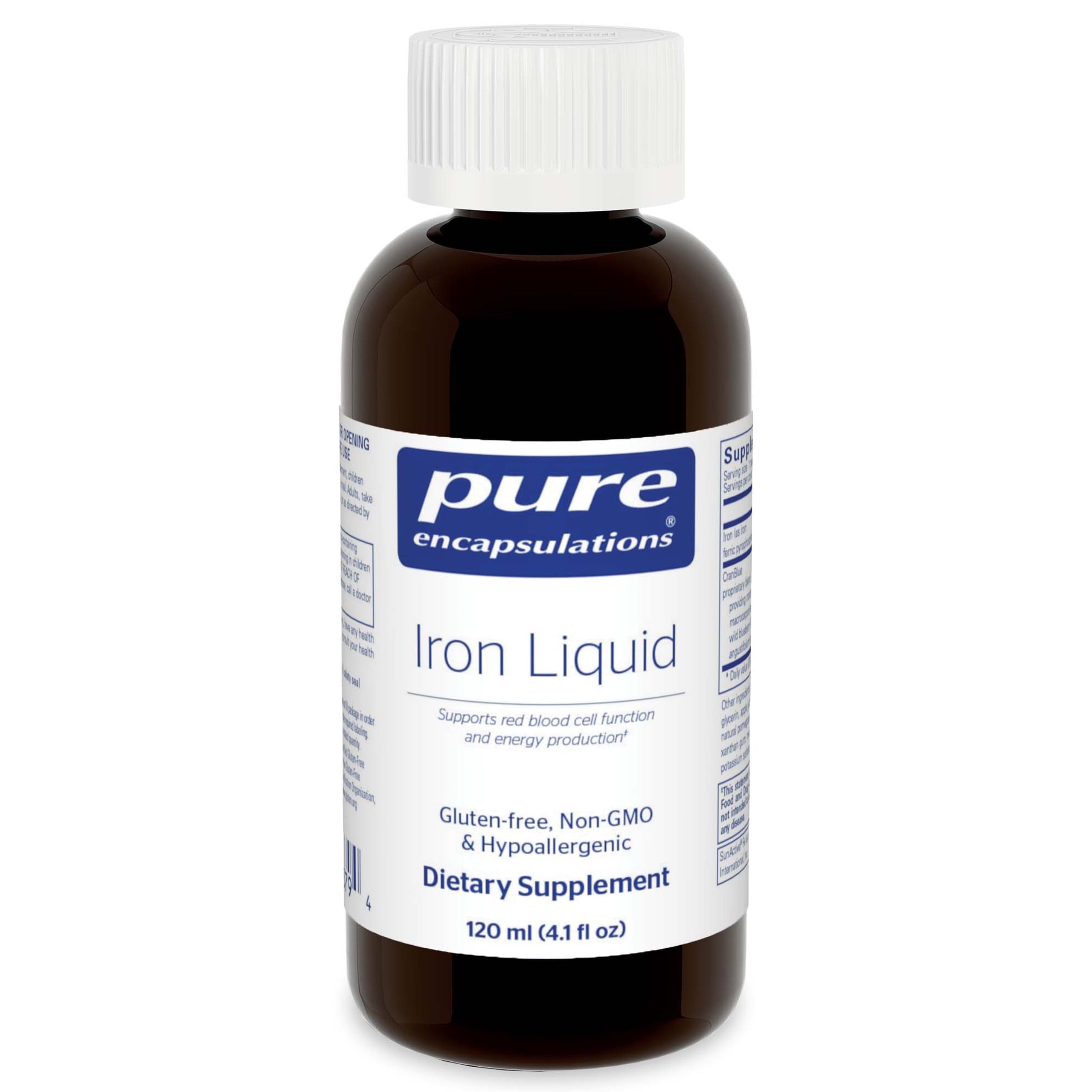 Pure Encapsulations 4.1 fl. oz Hypoallergenic Liquid Iron Supplement ...