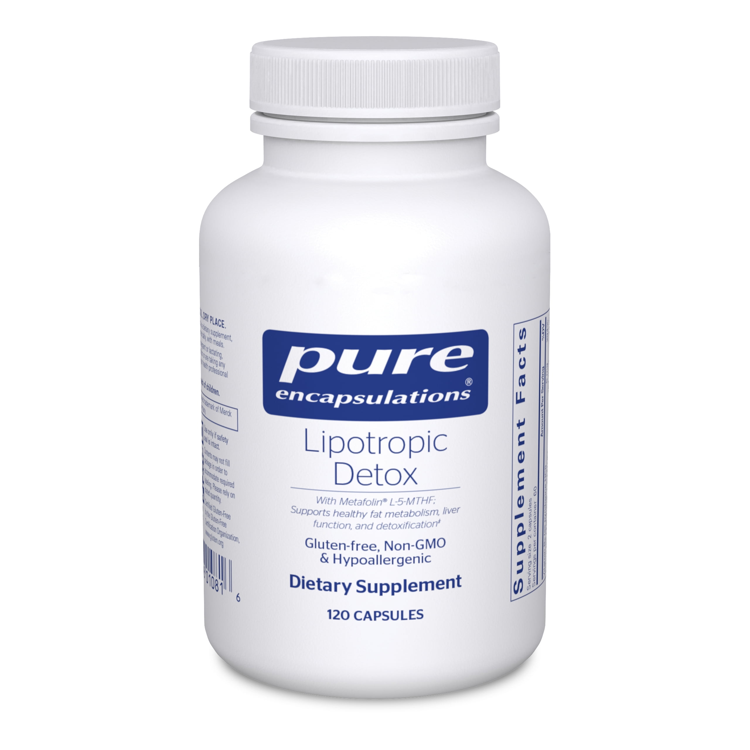 Pure Encapsulations Lipotropic Detox Capsules | Liver Function Support ...