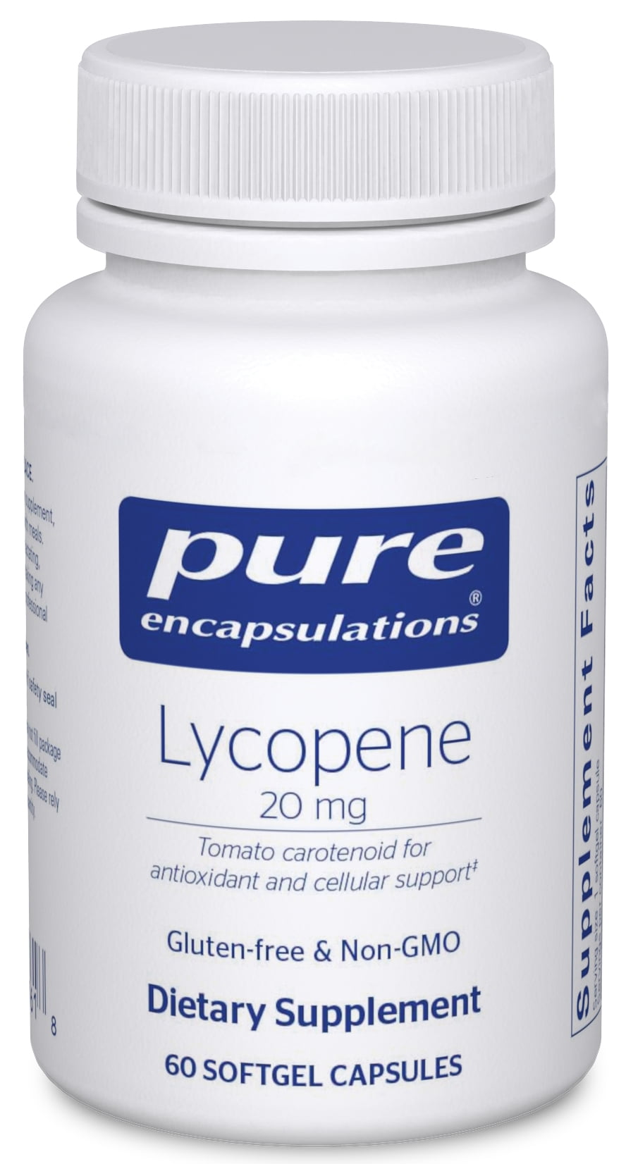 Pure Encapsulations Lycopene 20mg - Natural Tomato Extract for Prostate ...