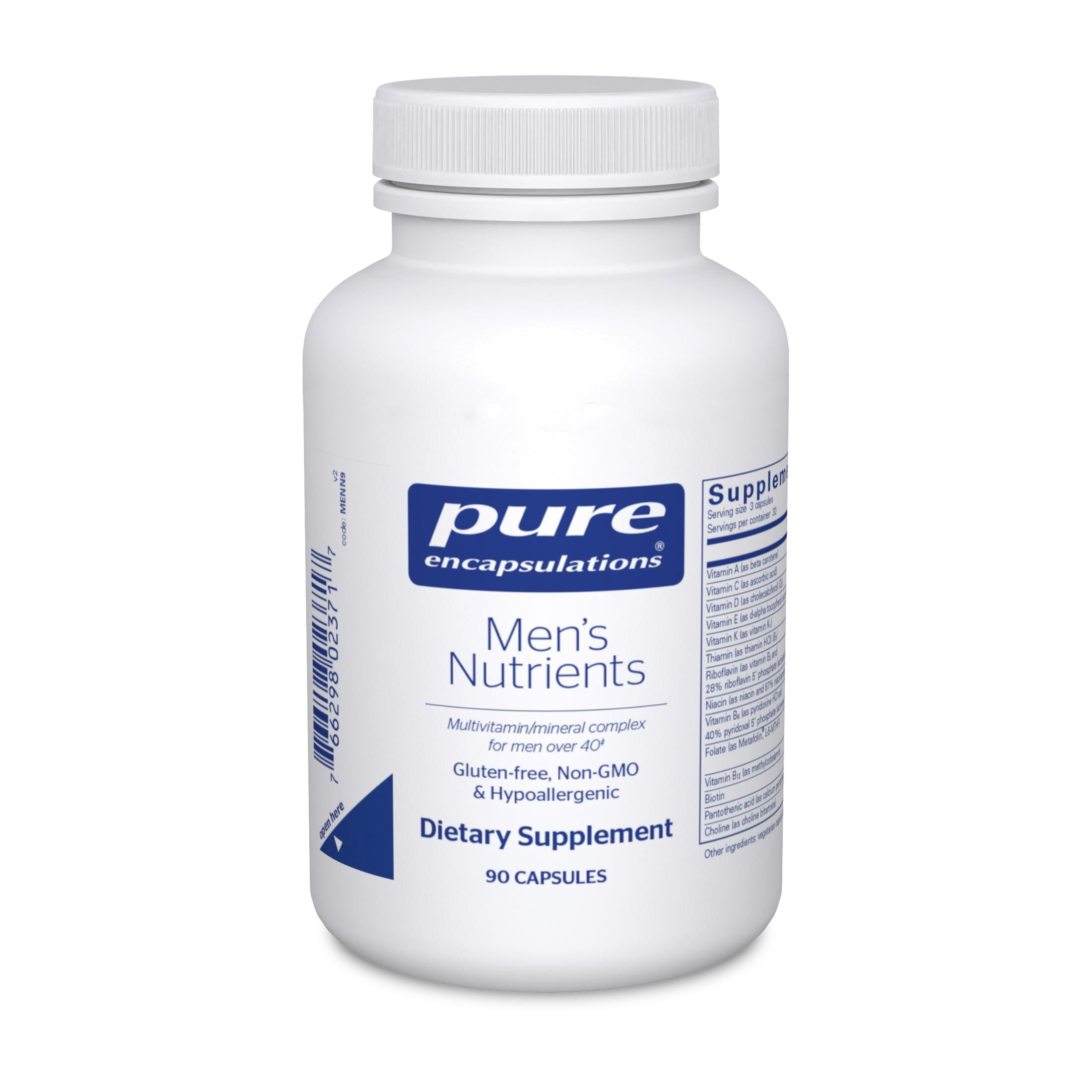 Pure Encapsulations Men's Nutrients - Multivitamin Mineral Supplement ...