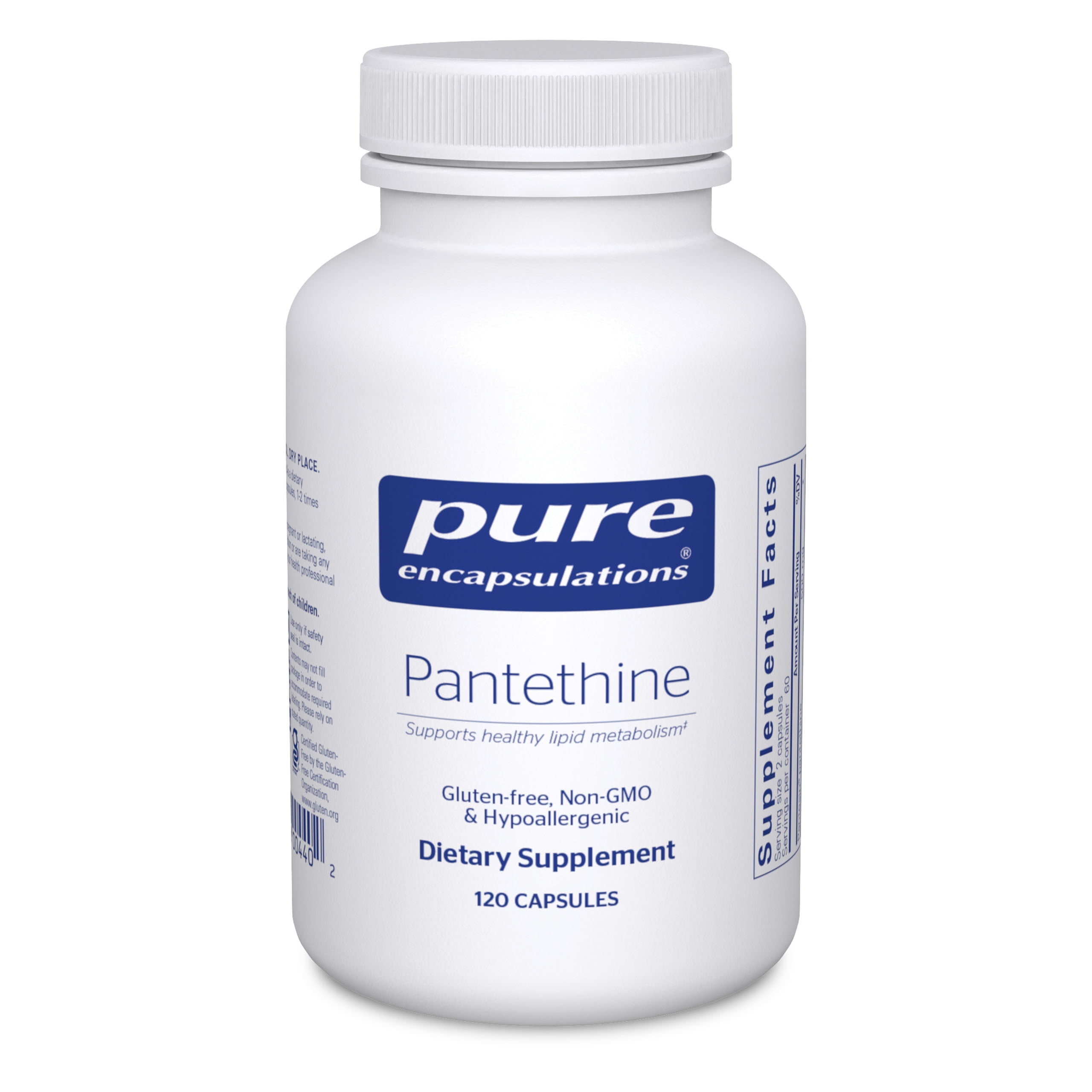 Pure Encapsulations Pantethine | Hypoallergenic Supplement Supports ...
