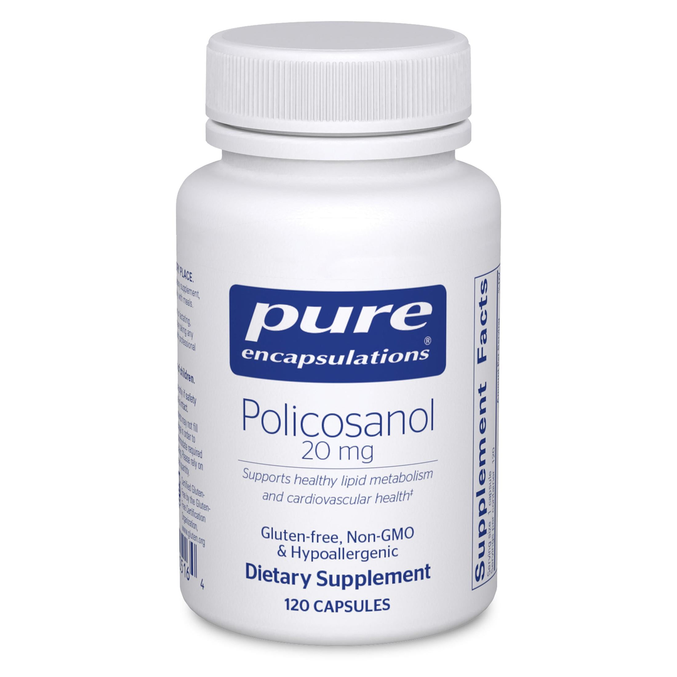 Pure Encapsulations Policosanol 20 mg | Cardiovascular Support ...