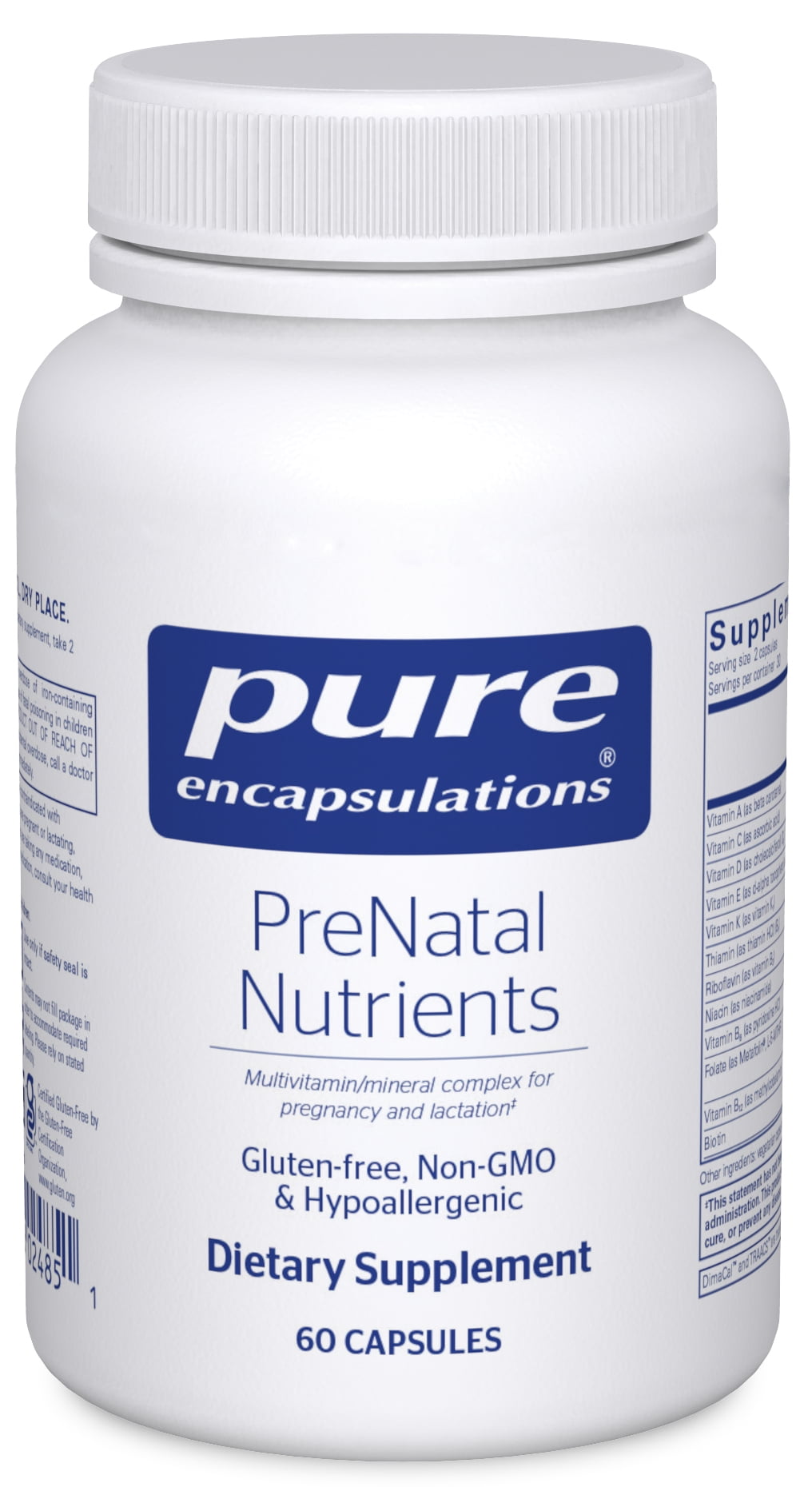 Pure Encapsulations PreNatal Nutrients - For Pregnancy & Lactation ...
