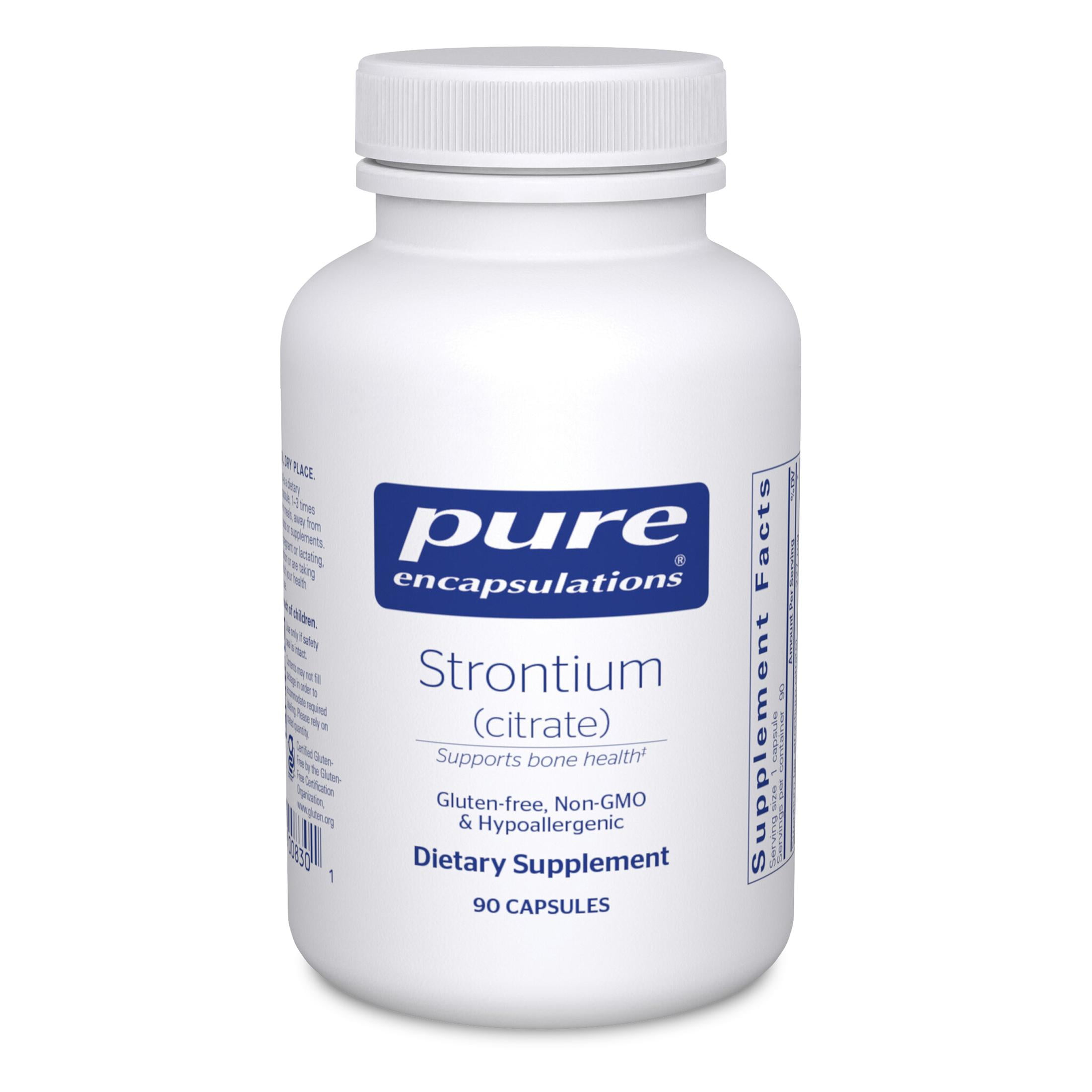 Pure Encapsulations Strontium (Citrate) | Hypoallergenic Dietary ...